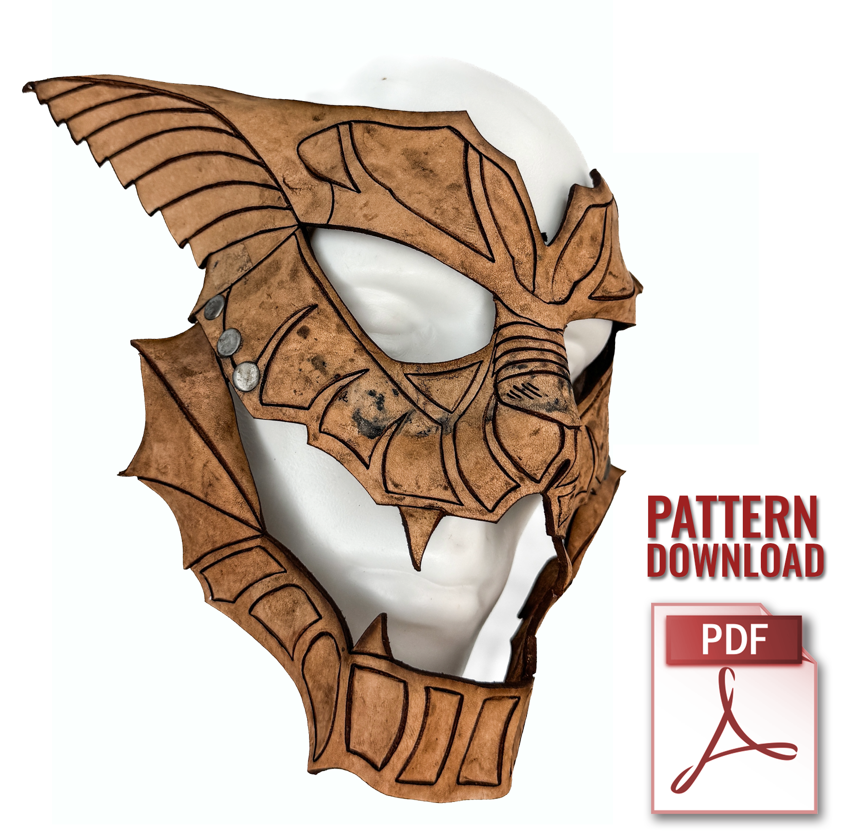 Cyber Tiger Mask Printable Pattern With Instructional Guide – Rockwell ...